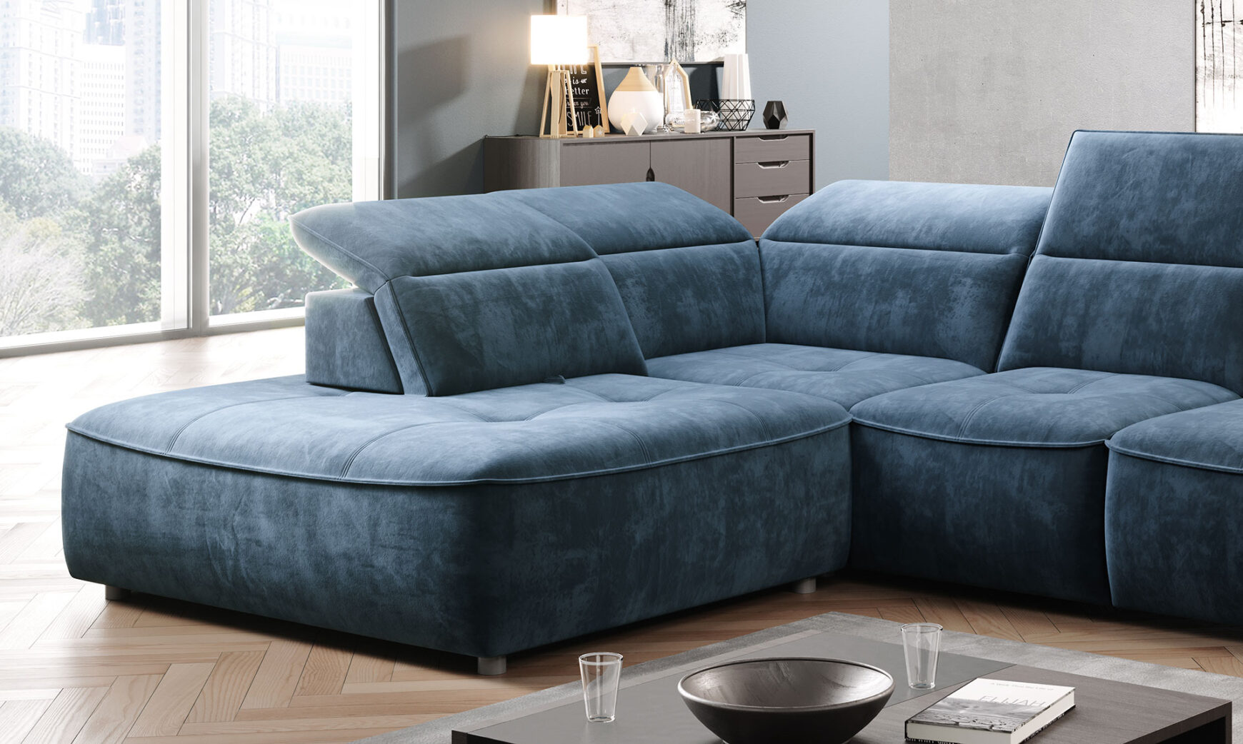 Narożnik Colombo L z kolekcji „Avangarde Collection” – Wersal