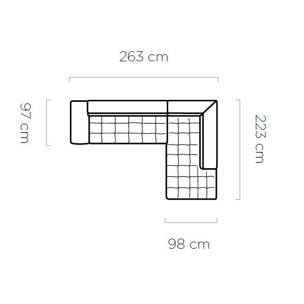 Corner sofa Selva L from “Avangarde Collection” – Wersal