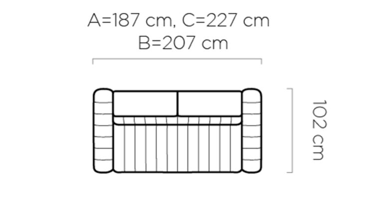 Sofa Gandi z kolekcji „Young Collection” – Wersal
