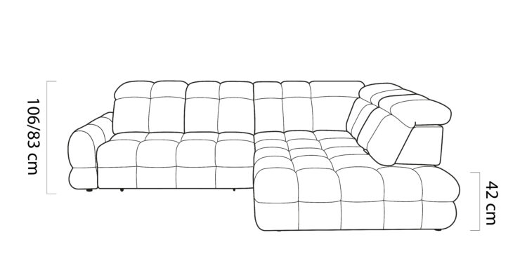 Corner sofa Tollo L from “Avangarde Collection” – Wersal